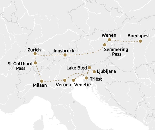 Treinreis Grand Alpine Express | Destin Travel